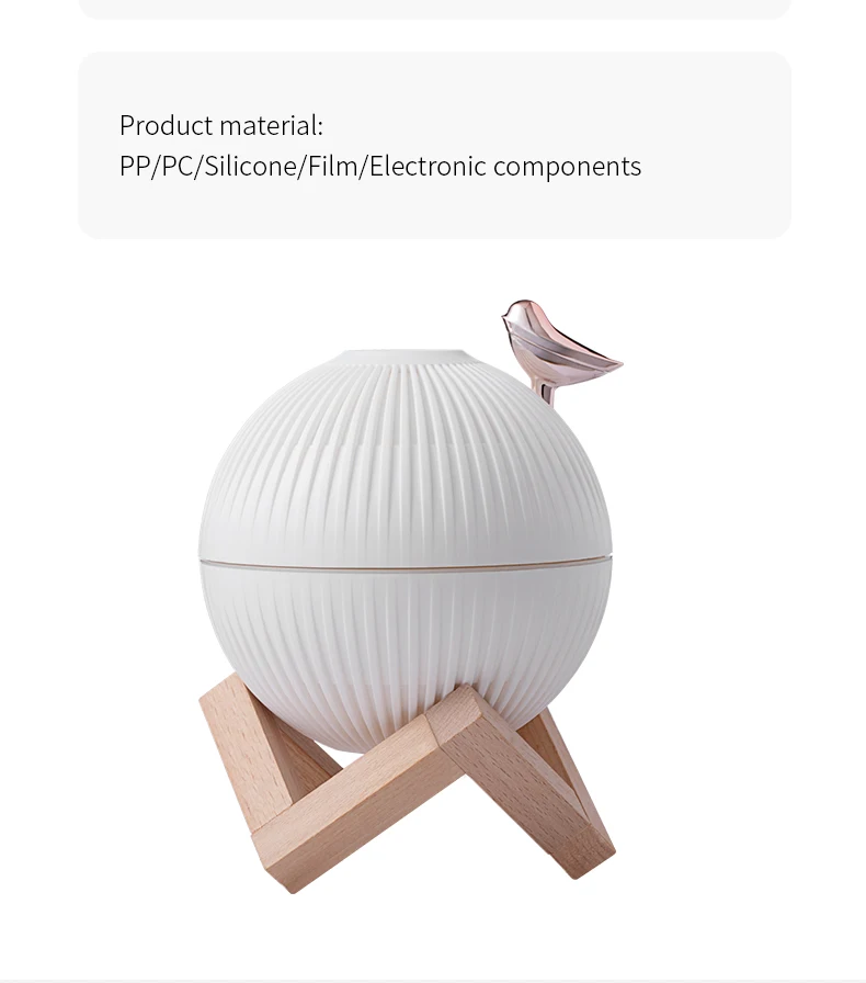 Moon Lamp Humidifier 330ml - Rechargeable & Ultrasonic