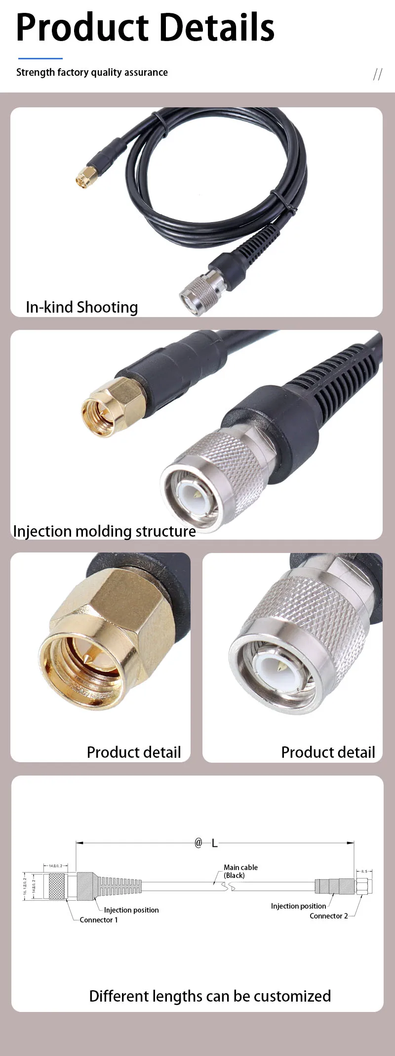 Low Loss 3DFB Cable PVC PUR SMA Male to TNC Male RG58 LMR200 coaxial Cable| Alibaba.com