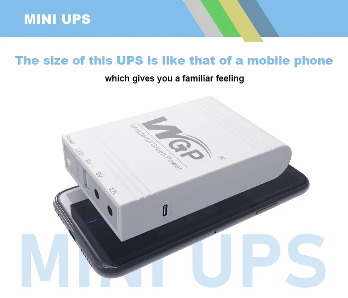 Wgp Dc Mini Ups For Wifi Router Mini Ups 5v 9v 12v Type-c Mini Ups ...
