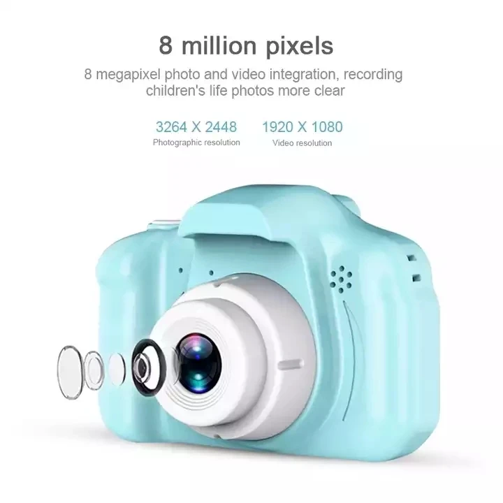 D2000 Kids Mini Digital Camera - Perfect Gift for Children