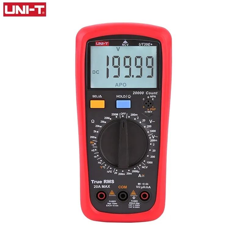 UNI-T UT39E+ Handheld Digital Multimeter Uni t 20A 1000V AC DC ...