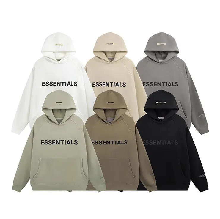 custom essential style pullover hoodies no drawstring anti-wrinkle 100% ...