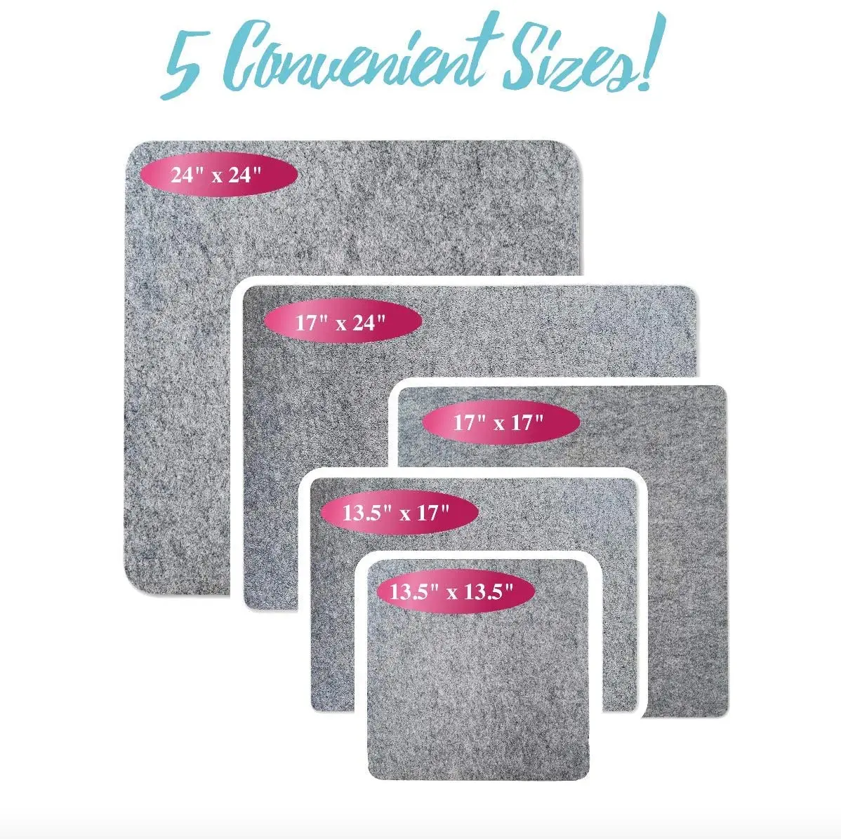 17*24inch Professional Wool Ironing Mat 100% New Zealand Wool, Durable ...