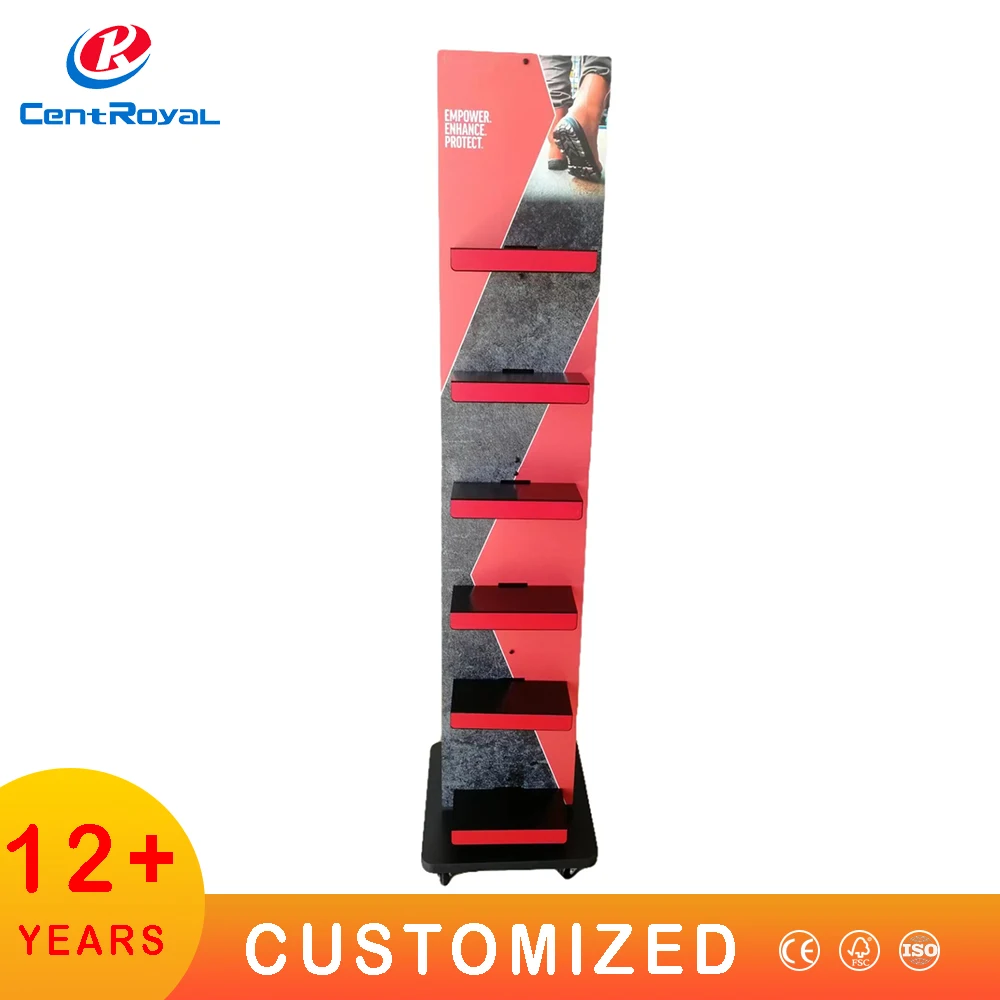 Custom Design Double Sided Metal Wire Slipper Display Rack Shoe Store ...