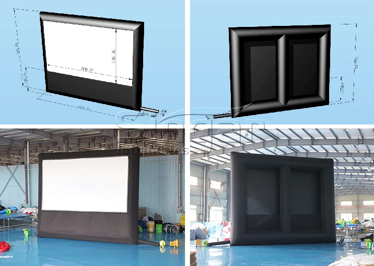 Large Inflatable Air Screen for Outdoor Cinema - Portable Projector ...