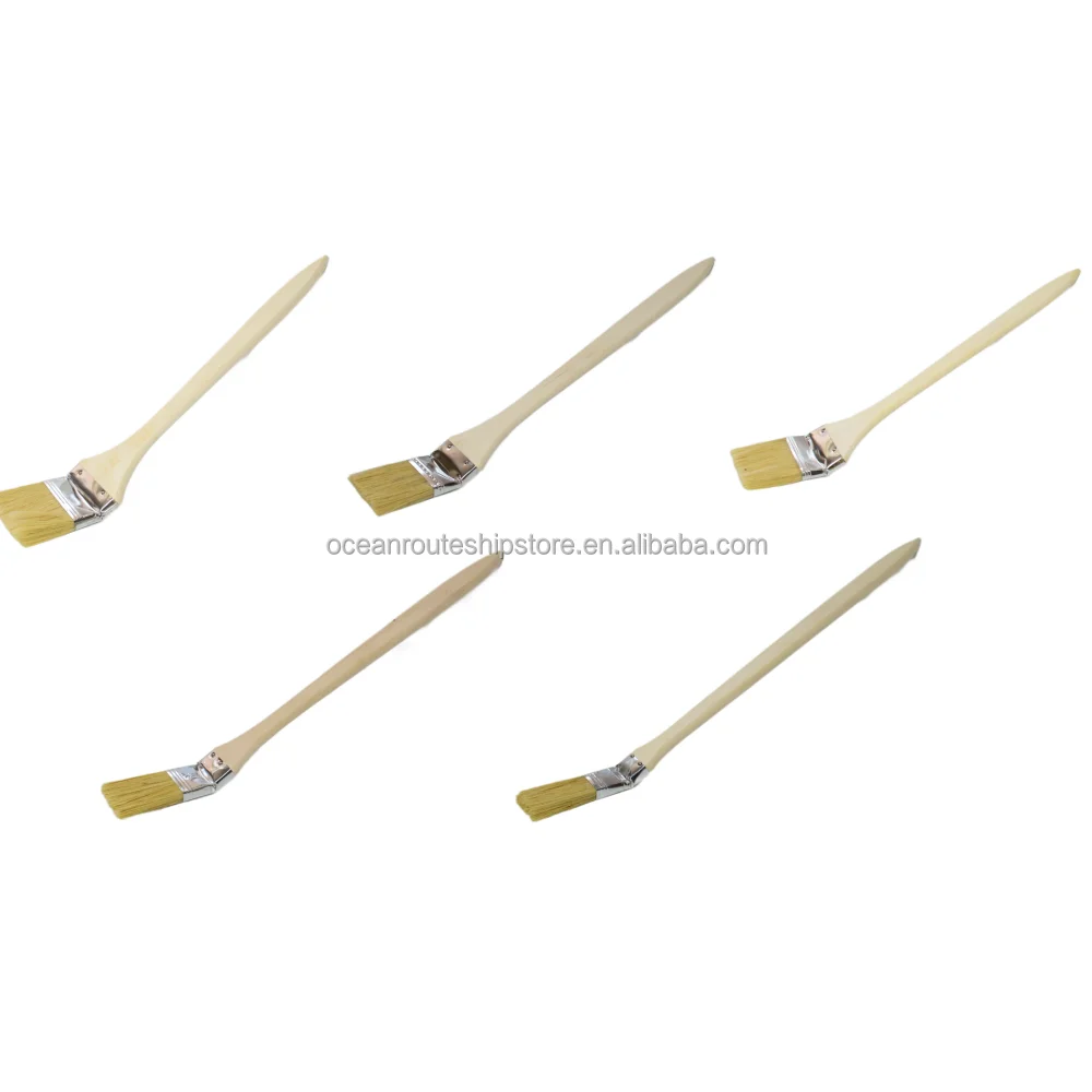 IMPA Long Wooden Handle Angle Radiator Paint Brush Dog Leg Brushes