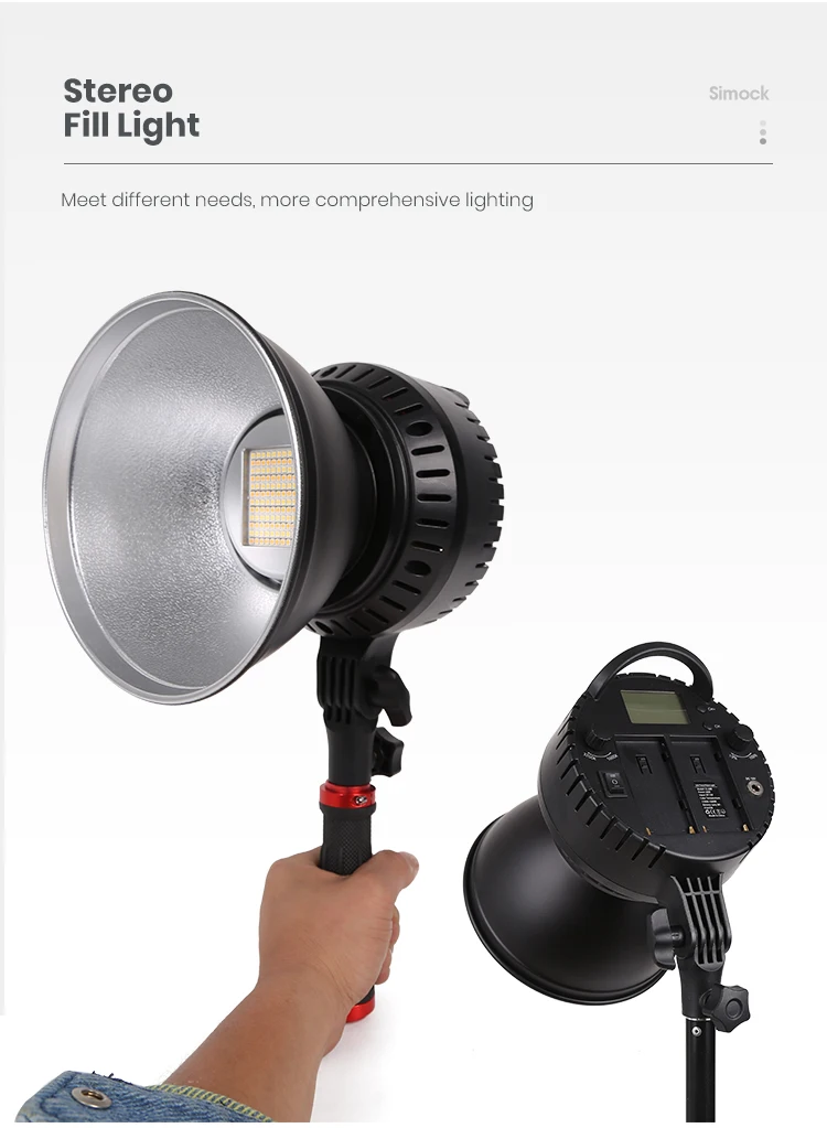 Sl-60w Sl 60w 3200k - 5600k Studio 10inch Led Video Light Cob Sun Soft ...