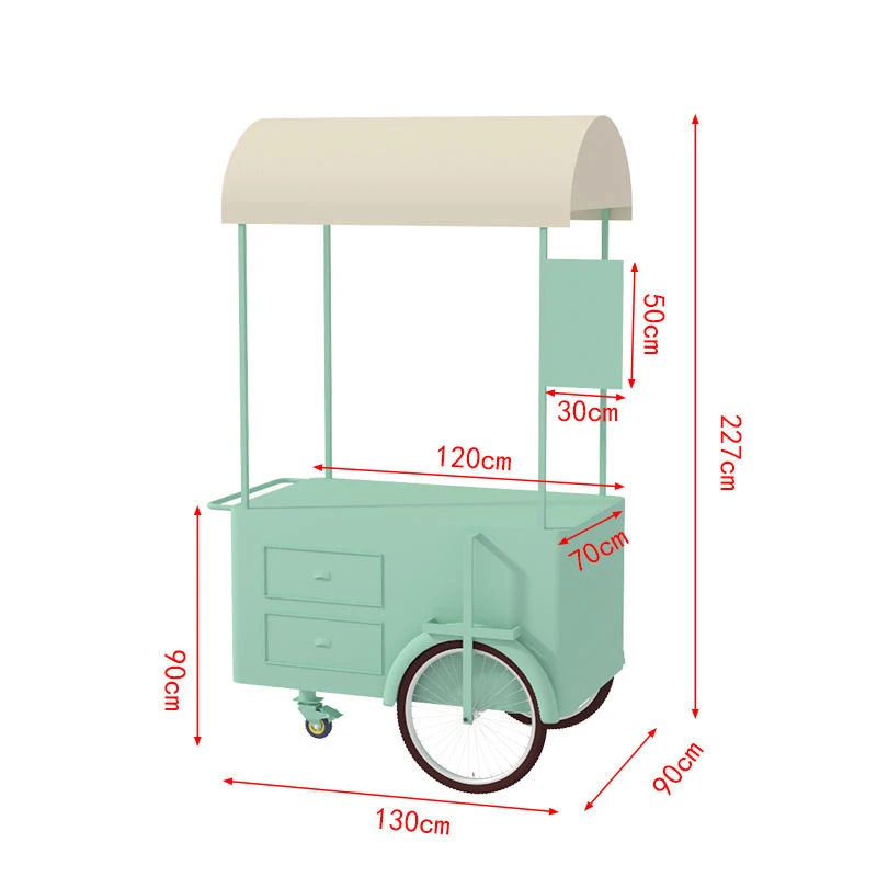 Customized Food Snack Cart - Durable & Versatile Vending