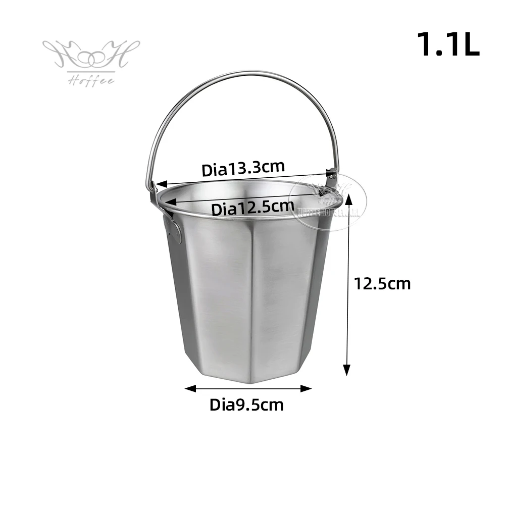 Mini Metal Ice Bucket Bar Wine Beer Cooler Stainless Steel Drinks ...