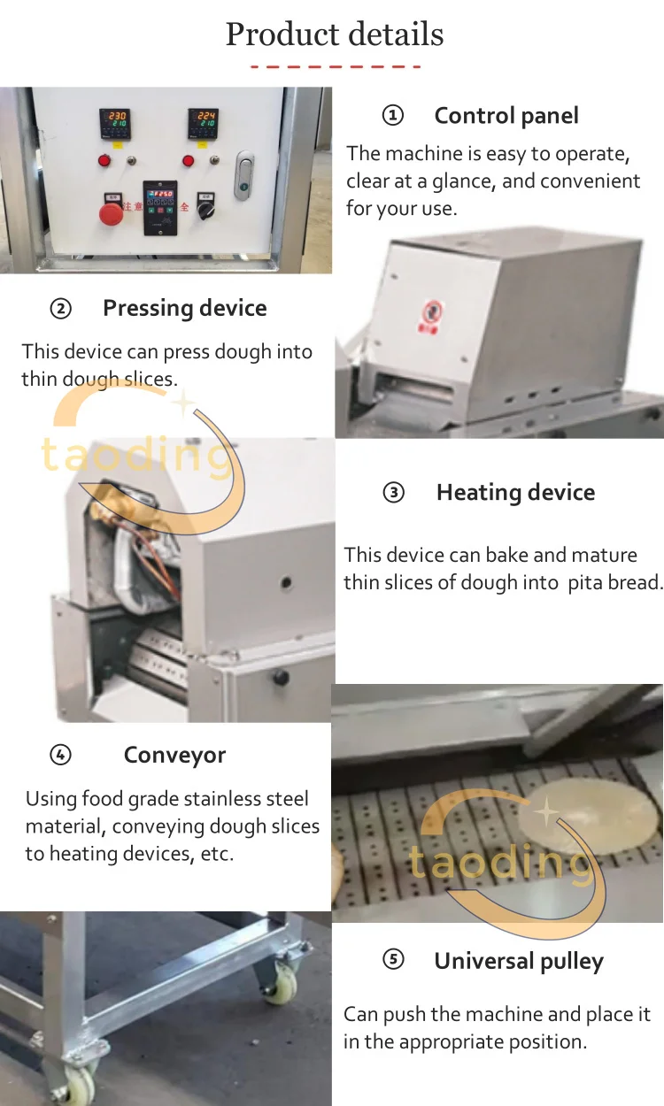 Karachi samosa Skin dough Sheeter And Cutting Machine professional Roti ...