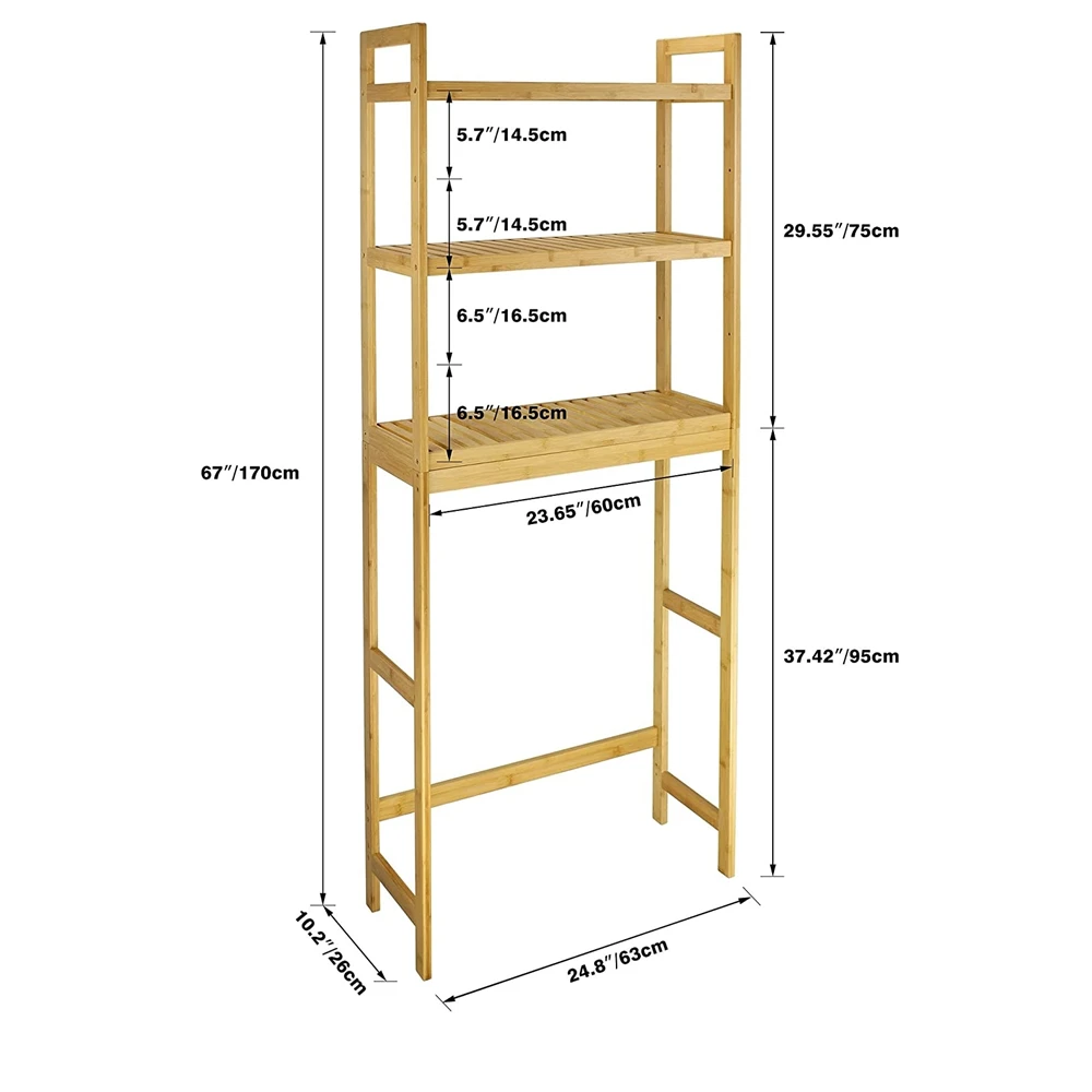 Multi Tier Bamboo Rack - Organize Your Bathroom Efficiently