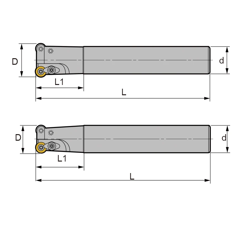 Emr Round Nose End Milling Tool Rod R4 5 6 Shockproof Anti-seismic Bull ...