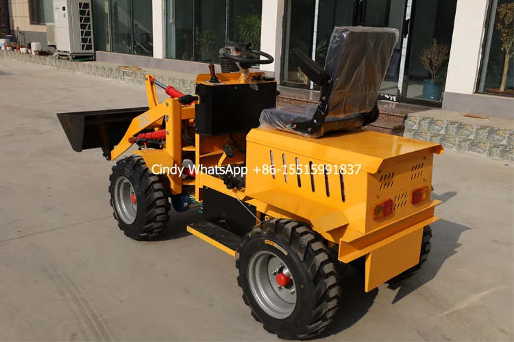 High Efficiency E12 Electric Mini Tractor Shovel Loader Truck for Sale ...