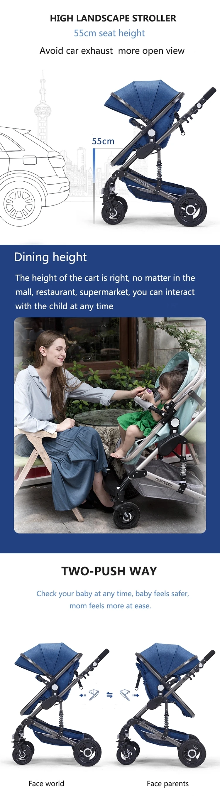 Custom Made Luxury Foldable Portable Baby Carriage Linen Walkers ...