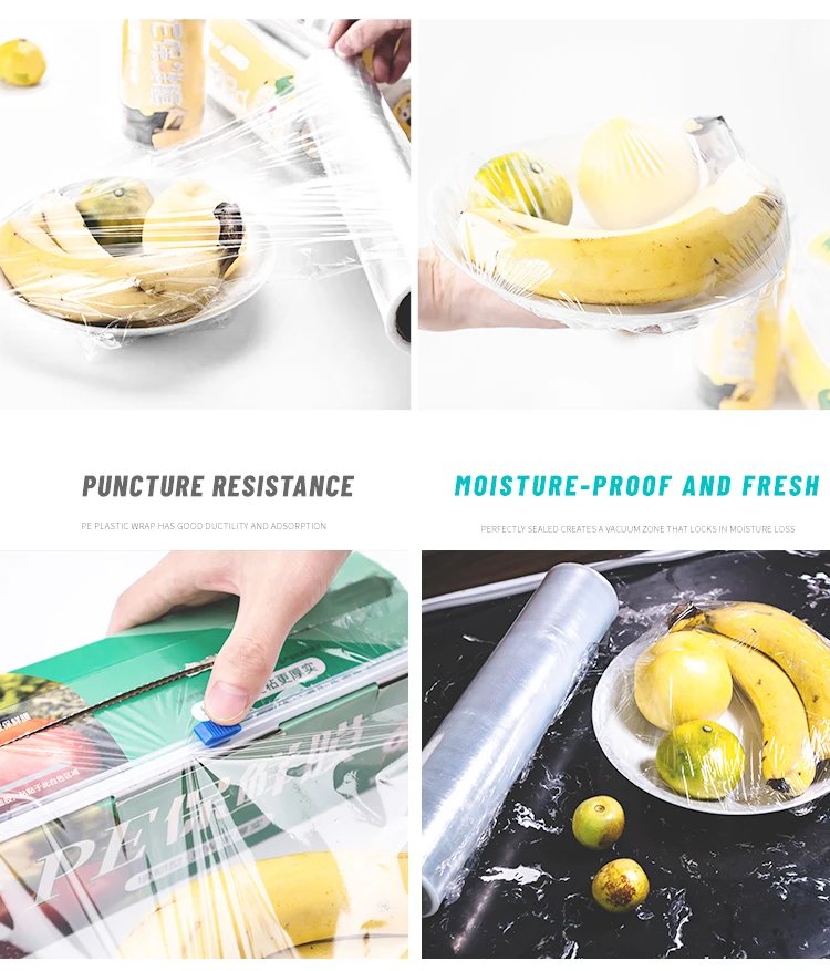 Plastic Wrap Food Grade Biodegradable Compostable Stretch Cling Film From China Factory - Buy ...