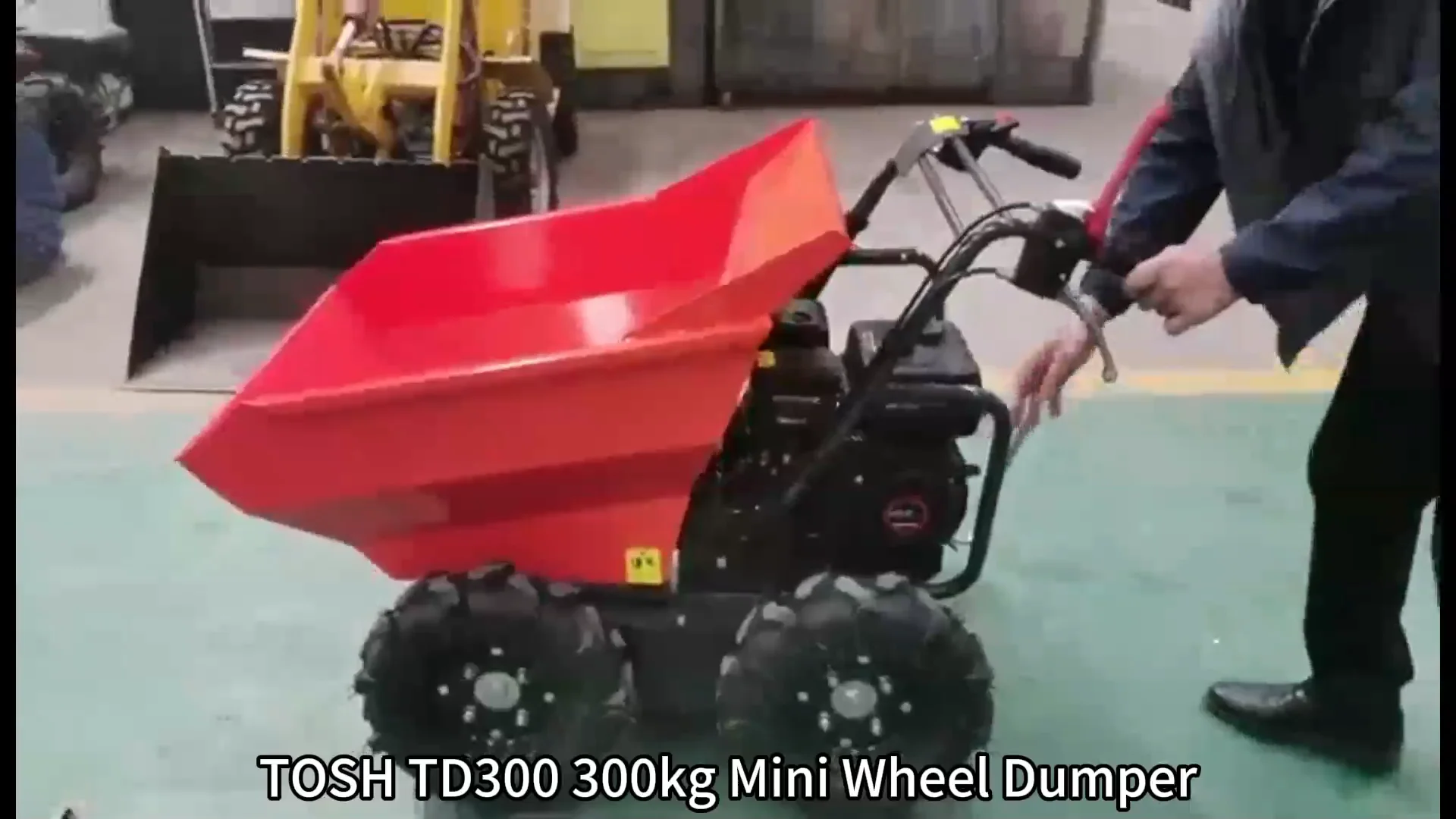 Tosh All Terrain Mini Dumper 4wd Gas Engine Power Mini Dumper Tyres ...