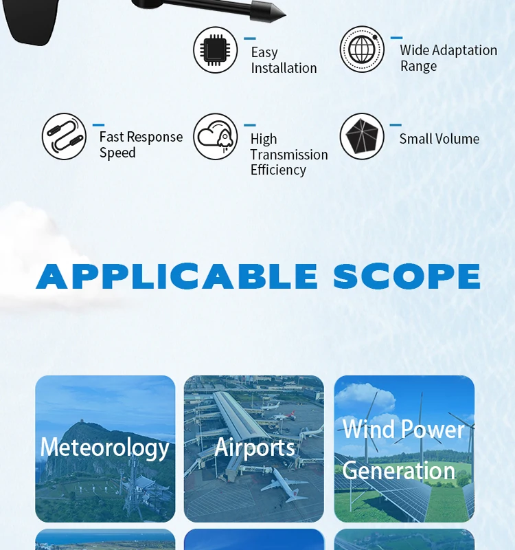 Osa Integrated Wind Speed And Wind Direction Sensor Rs485 4-20ma 0-5v ...