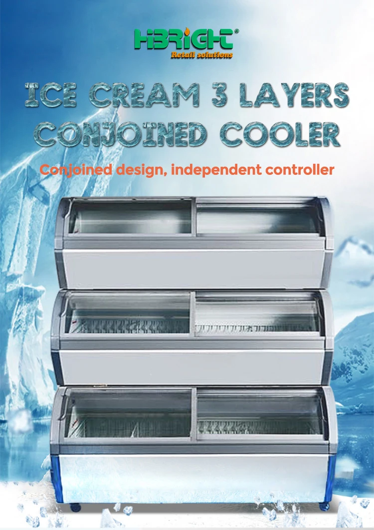Low Power Consumption Outdoor Paletas Paleta Candy 3 Tier Icecream ...