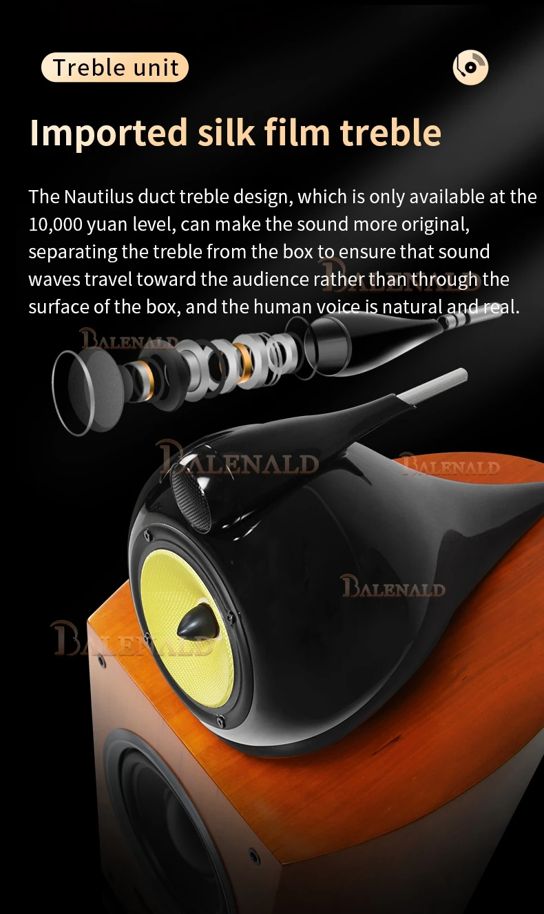 Fever Hi-Fi Balenald NS8 8-Inch Bass Three-Way Speaker