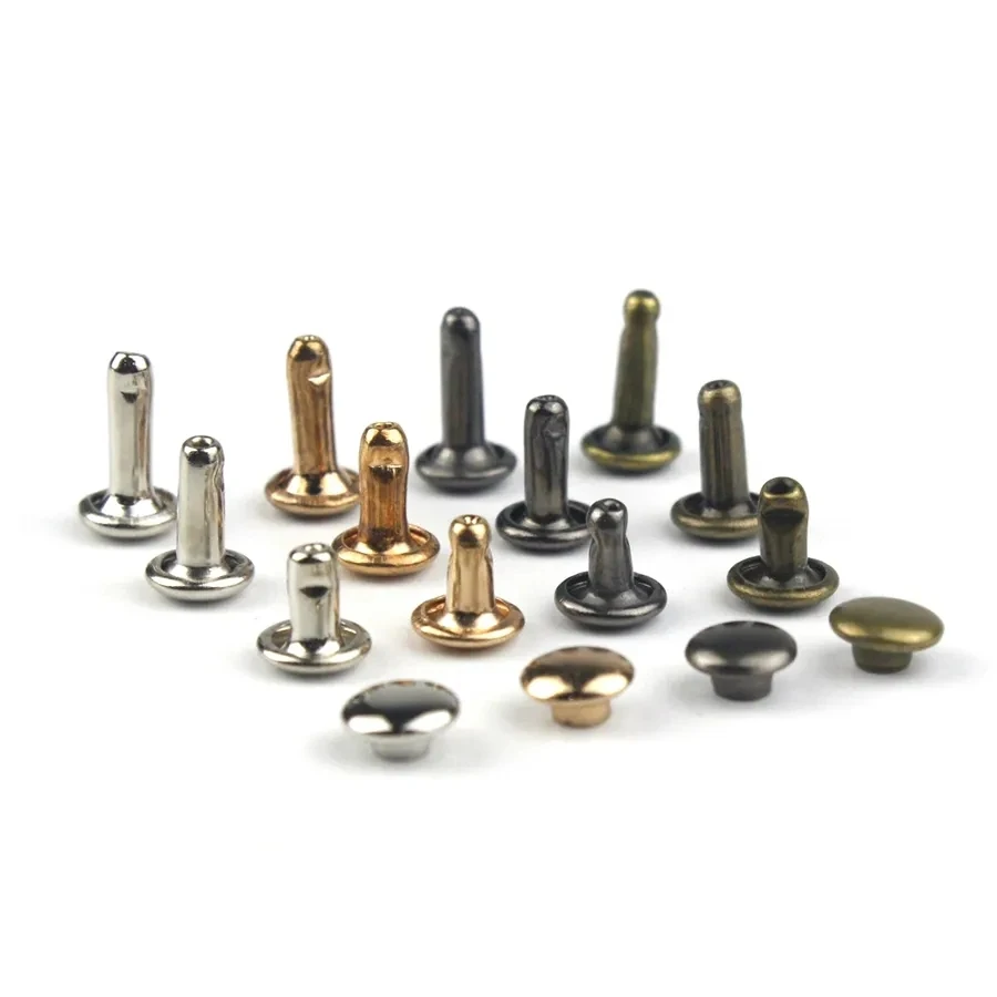 Brass Or Iron Double Cap Rivet Stud Handpress Rivets Spot Rivet Studs ...
