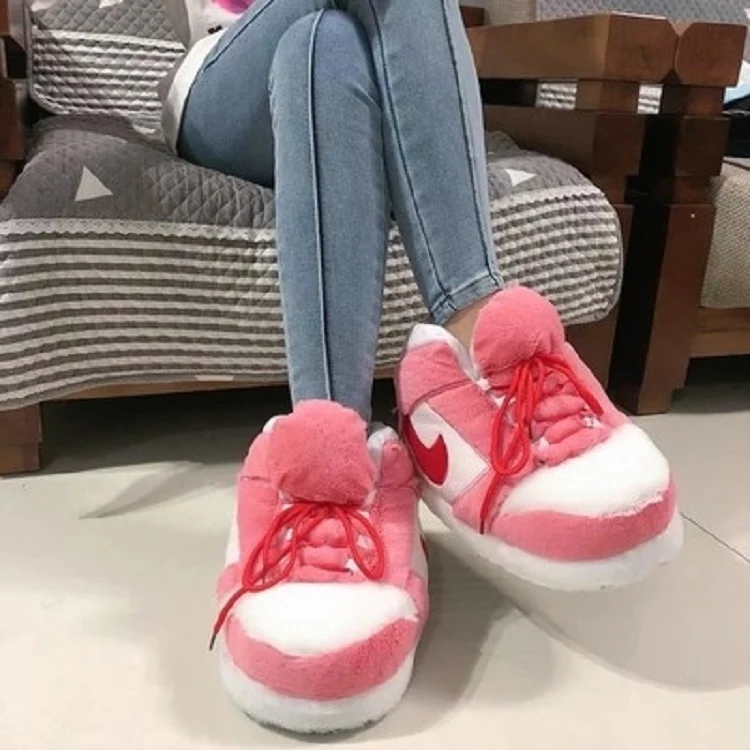 2023 Unisex Indoor Plush Sneaker Designer Stuffed Women Men Cozy Chunky ...