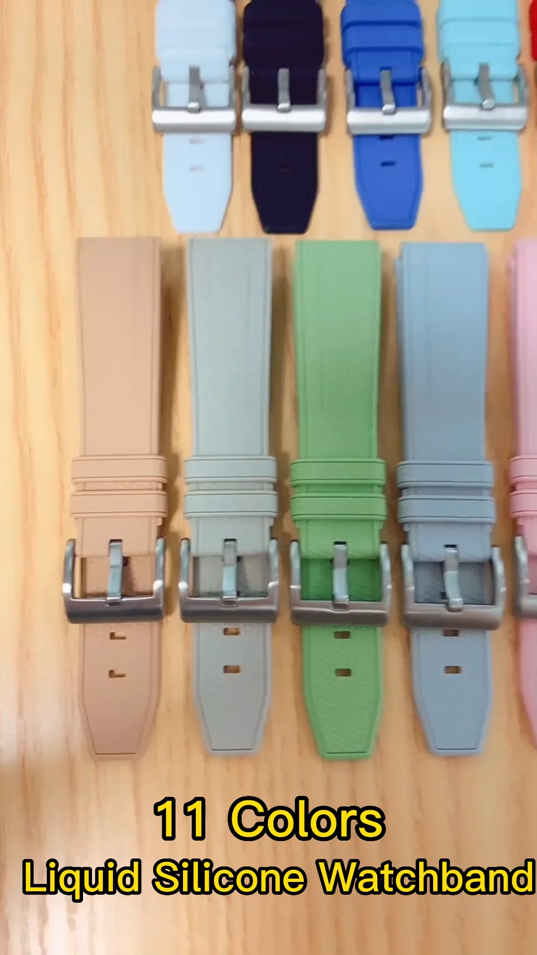 12 Colors Curved End Wrist Watch Bands Strap For Moonswatch Premium ...