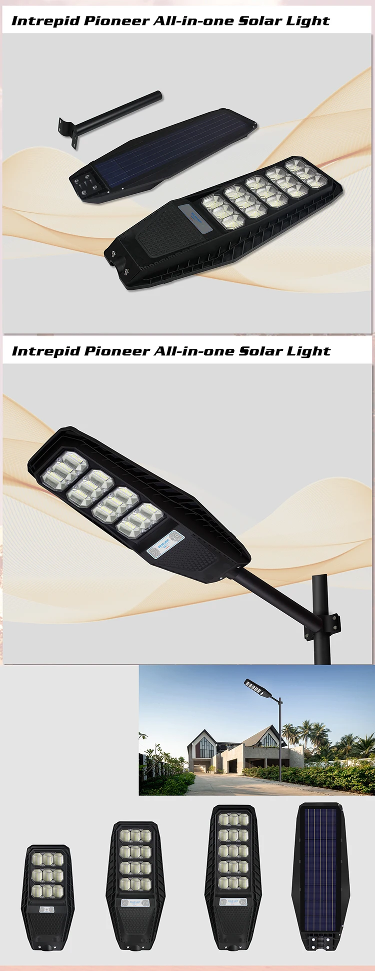 Wholesale Intelligent Automatic Solar Street Light With Pole - Buy ...