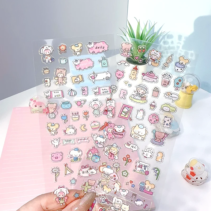 Kirakoko Cute Original Stickers Design Cartoon Holiday Diary Scrapbook ...