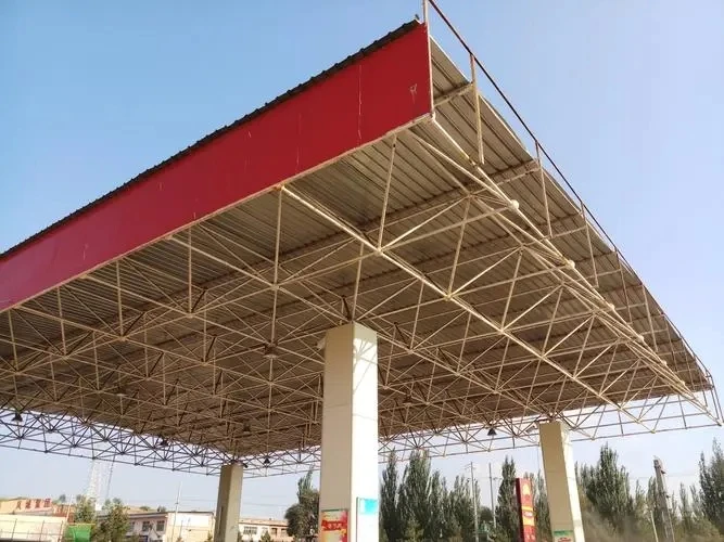 Prefabricated Bolted-Sphere Grid Structure for Gas Station Roofs ...