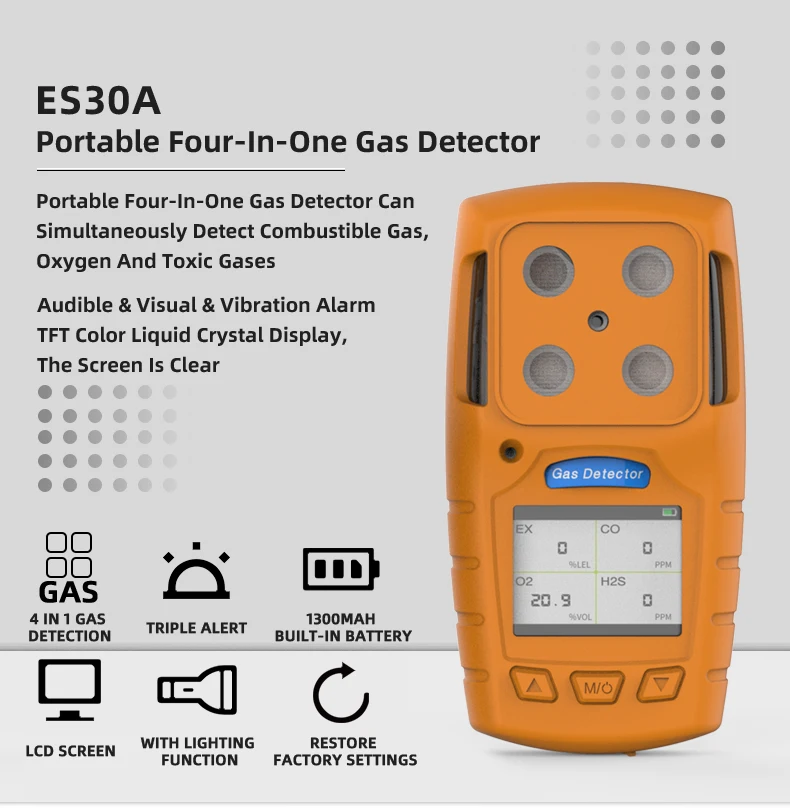 Handheld Biogas Analyzer Gas Biogas Analyser,Standard Measurement:CH4, CO2, H2S, O2,Portable 4 ...
