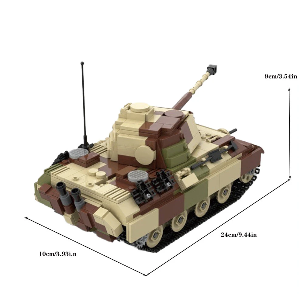 Military Tank Model Toy Vehicle Army War Truck Panzer Mini Building ...