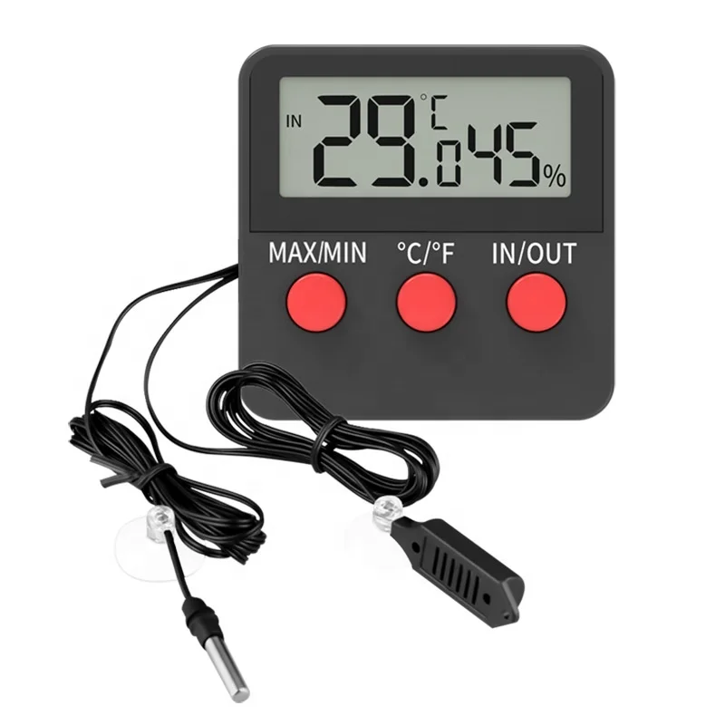 Dth-74 Temperature And Humidity Meter Digital Dis-play Crawling Pet ...