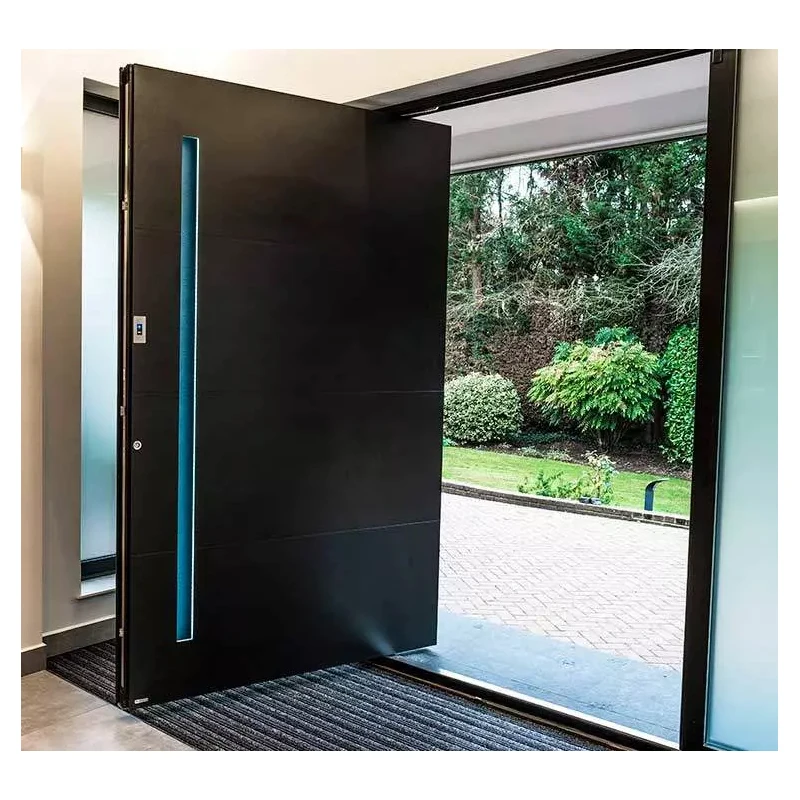 Smart glass pivot door, technology frontier, tempered glass, safety and ...