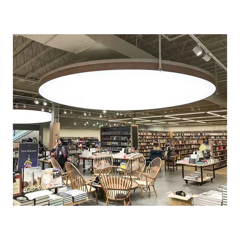 Tension Fabric Illuminated Ceiling Suspended Round Seg Led Light Box ...