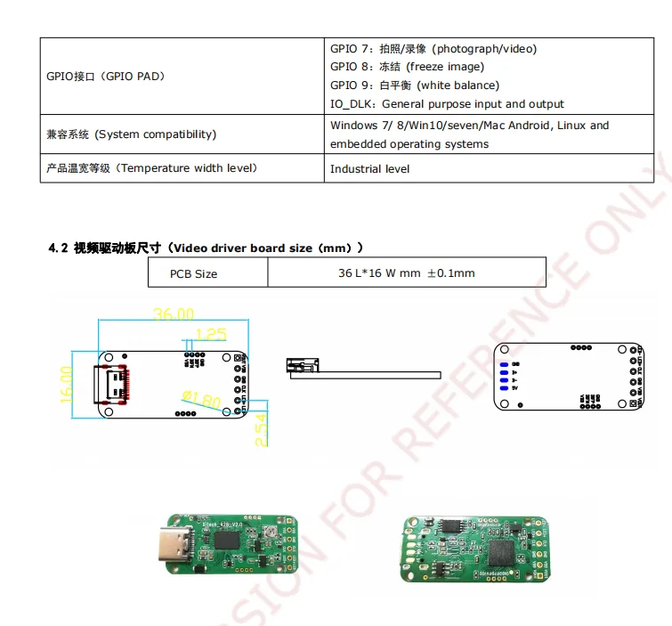 OCH2B10 Medical Endoscope Camera - High Resolution 1500*1500