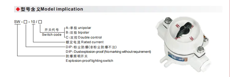 Explosion-proof Lighting Switch Professional Factory Safety Transfer ...