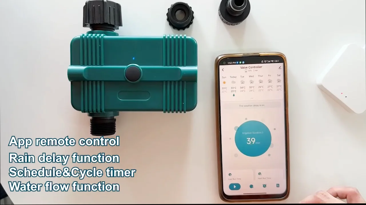 Tuya Zigbee Water Flow Meter Wireless Watering Valve Timer Programmable ...