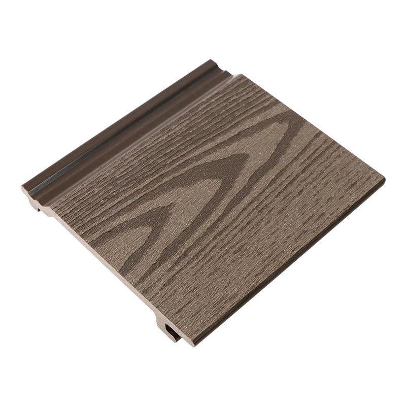 Outer Wpc Wall Panel 3d Embossed Wooded Texture Cladding Timber Plain ...