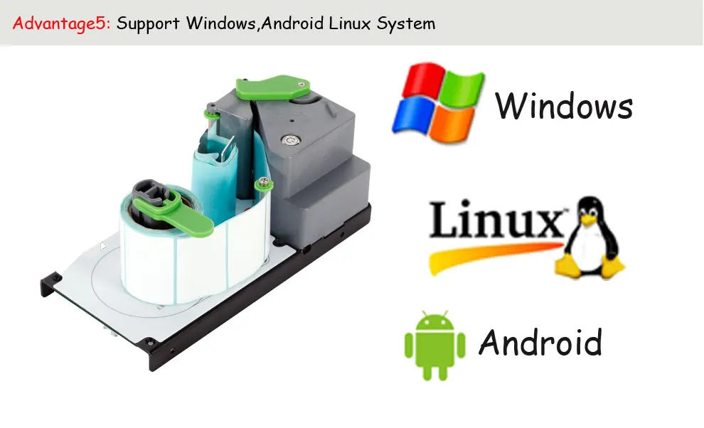 58mm Label Continuous Marked Sticker Paper for Thermal Printer