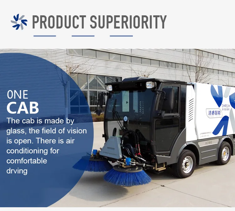 Road Cleaning Machine Multi-Function Street Road Avenue Cleaning ...