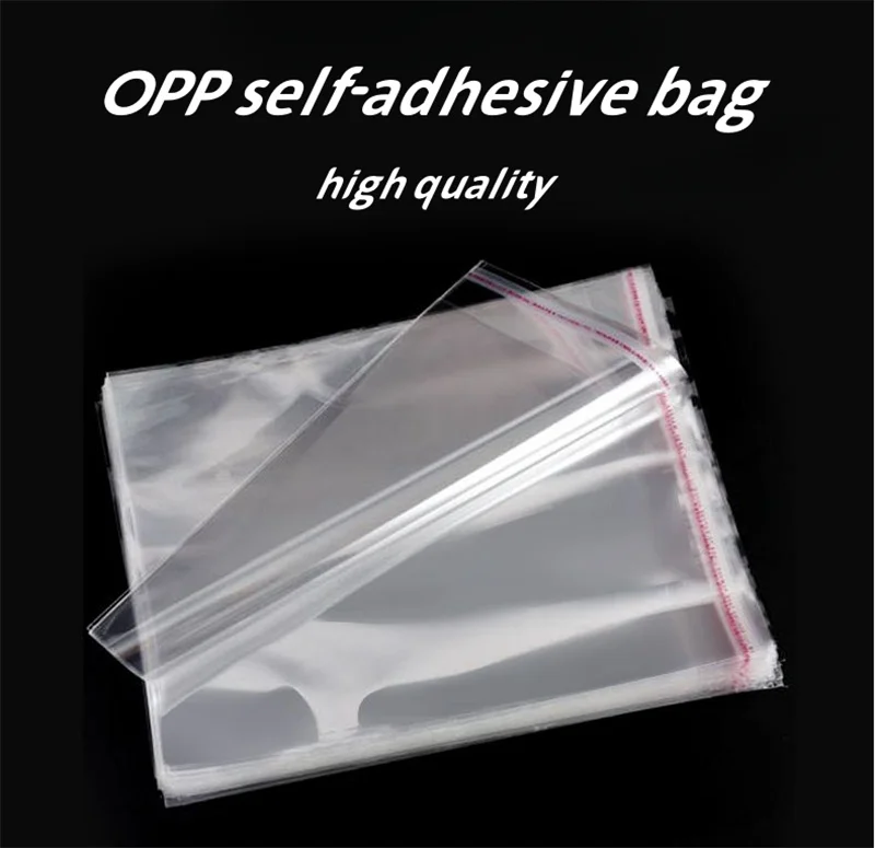 Custom Printed Biodegradable Large Sealing Opp Clear Cellophane Self ...