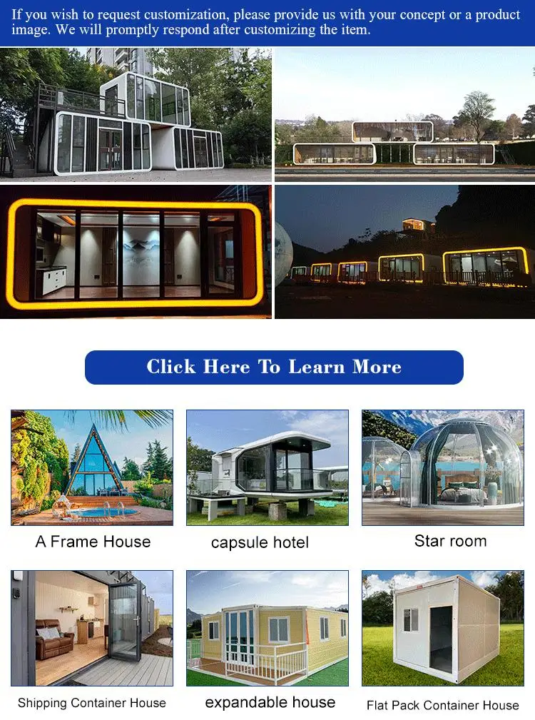 Cabin Space Capsule Shipping Extendable Container House With Bathroom ...