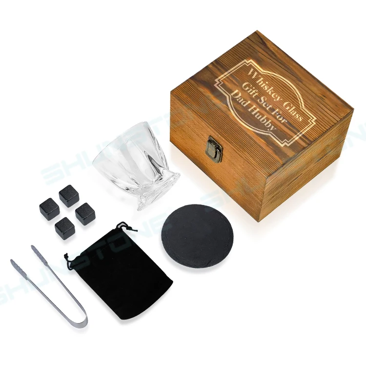 Wholesale Custom Basalt Whiskey Stone Slate Coaster Twisted Whisky ...