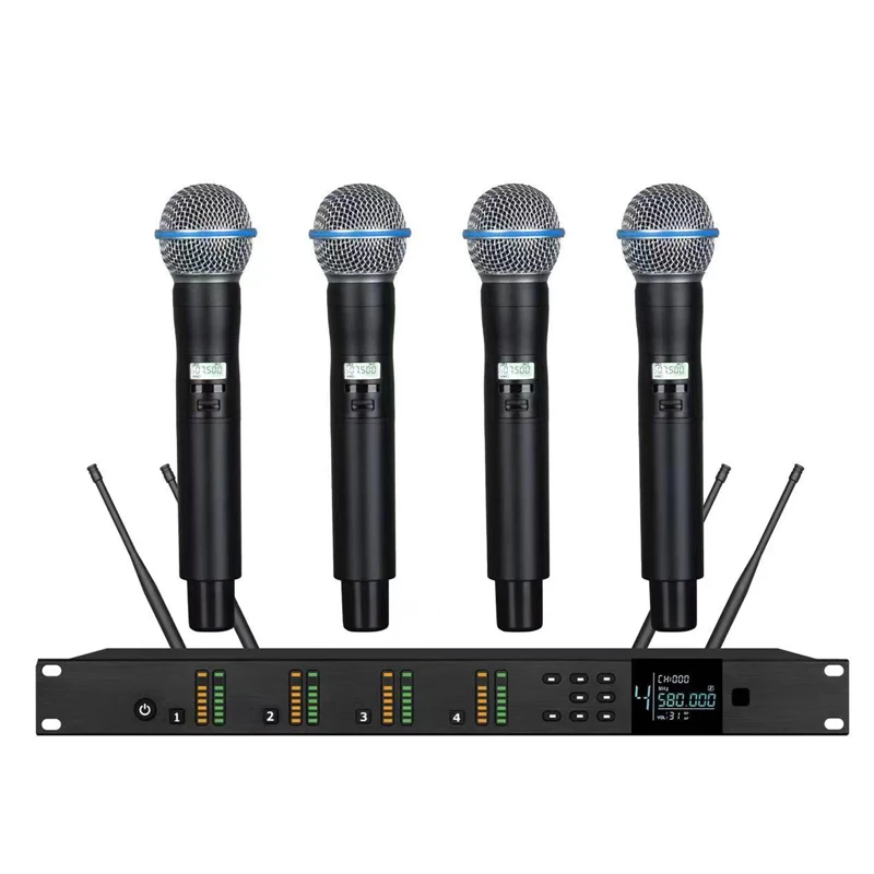 High-Performance AD4Q 4 Mics Digital Wireless Microphone System UL1 ...