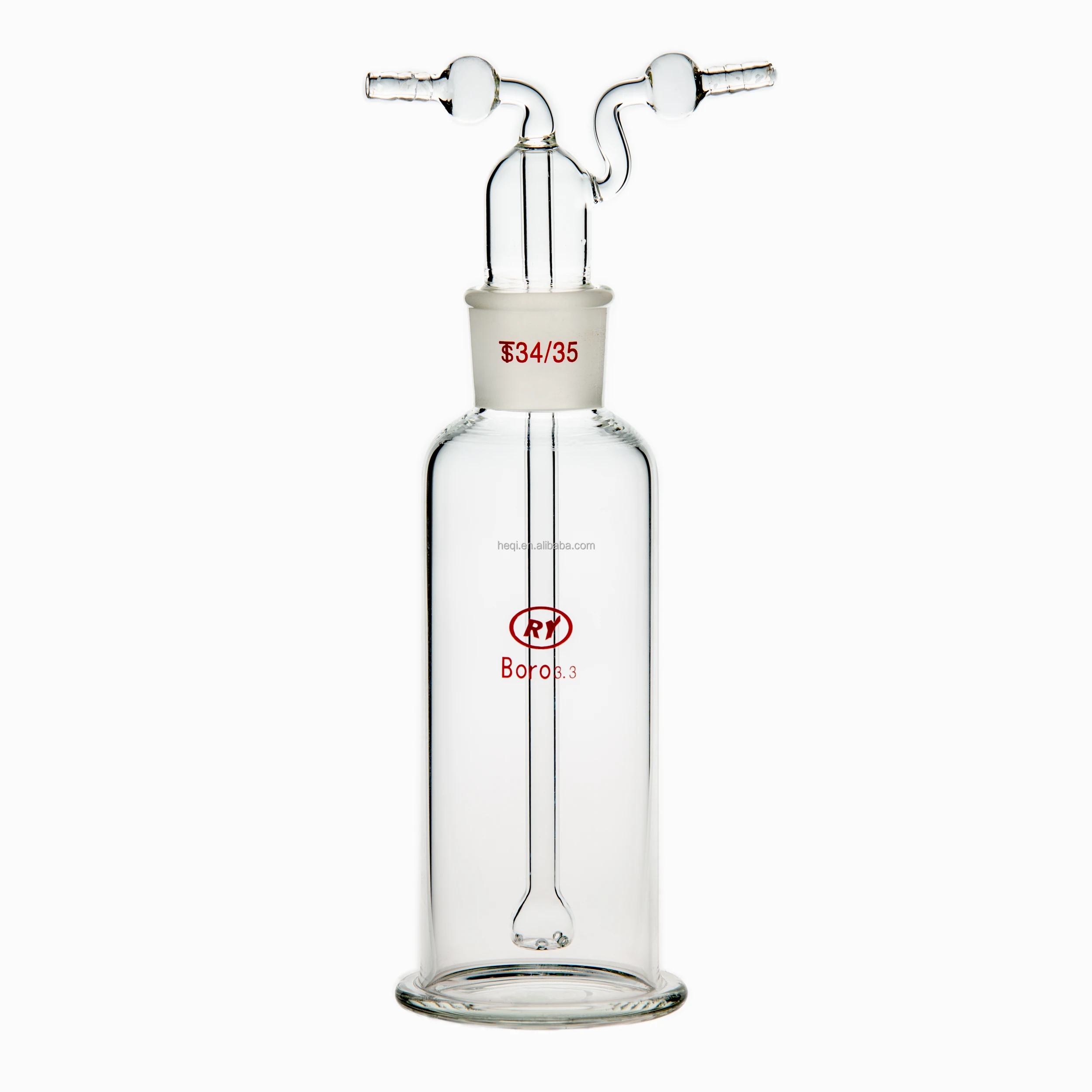 High Borosilicate Glass Gas Washing Bottles - Customized