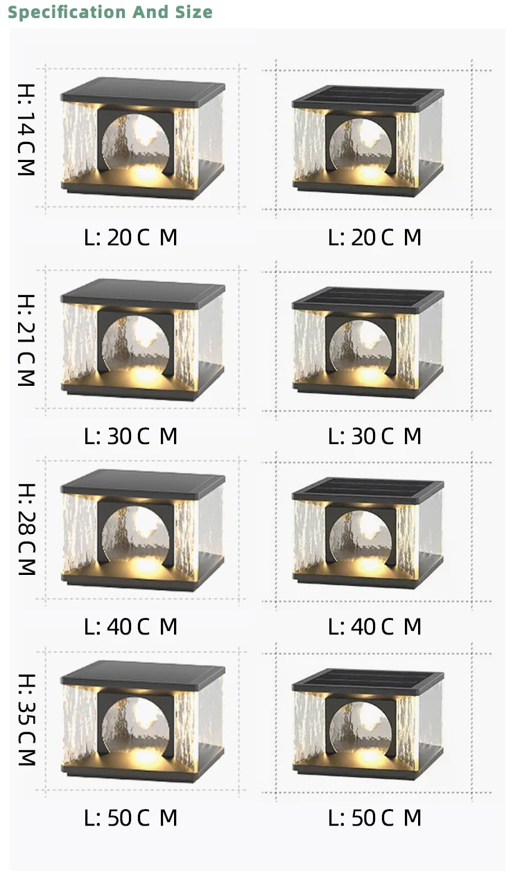 IP65 Column Cylinder Lamp - Ideal for Modern Garden Lighting