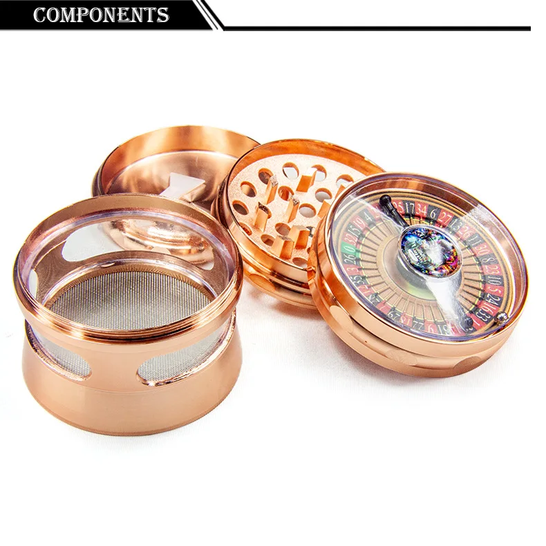 Aluminum Alloy Russian Turntable Game Vanilla Grinder 64mm