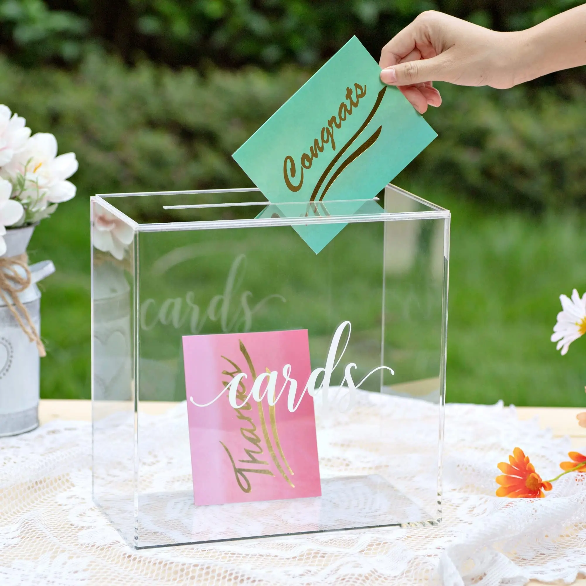 Acrylic Wedding Card Box Wedding Invitations Acrylic Box For Wedding ...