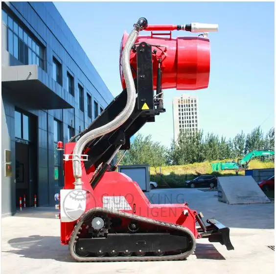 Fire Fighting Robot Electric Rubber Track Chassis 1000m Remote Control ...