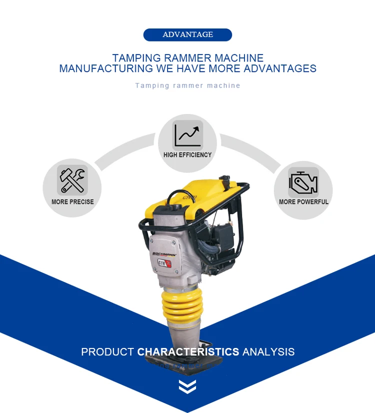 Gasoline Engine New Product Tamper Rammer Impact Hammer For Road ...